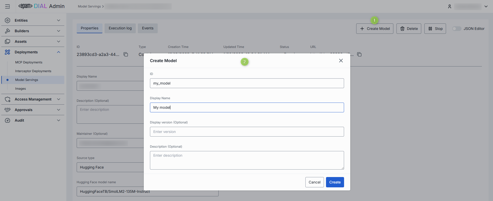 Models Servings | DIALX Knowledge Base